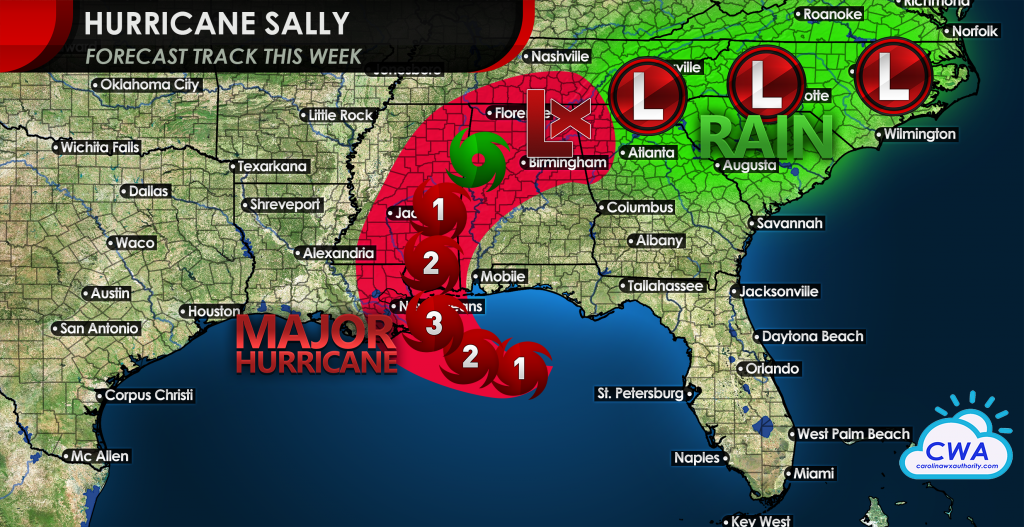 Sally Expected to Bring Impacts to Southeast - Carolina Weather Authority